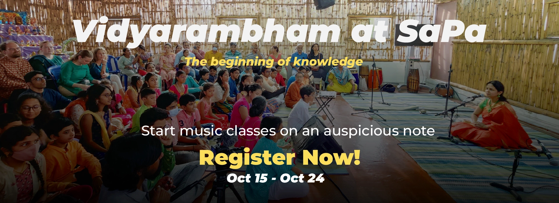 Vidyarambham: Initiate the Journey of Musical Knowledge | SaPa India